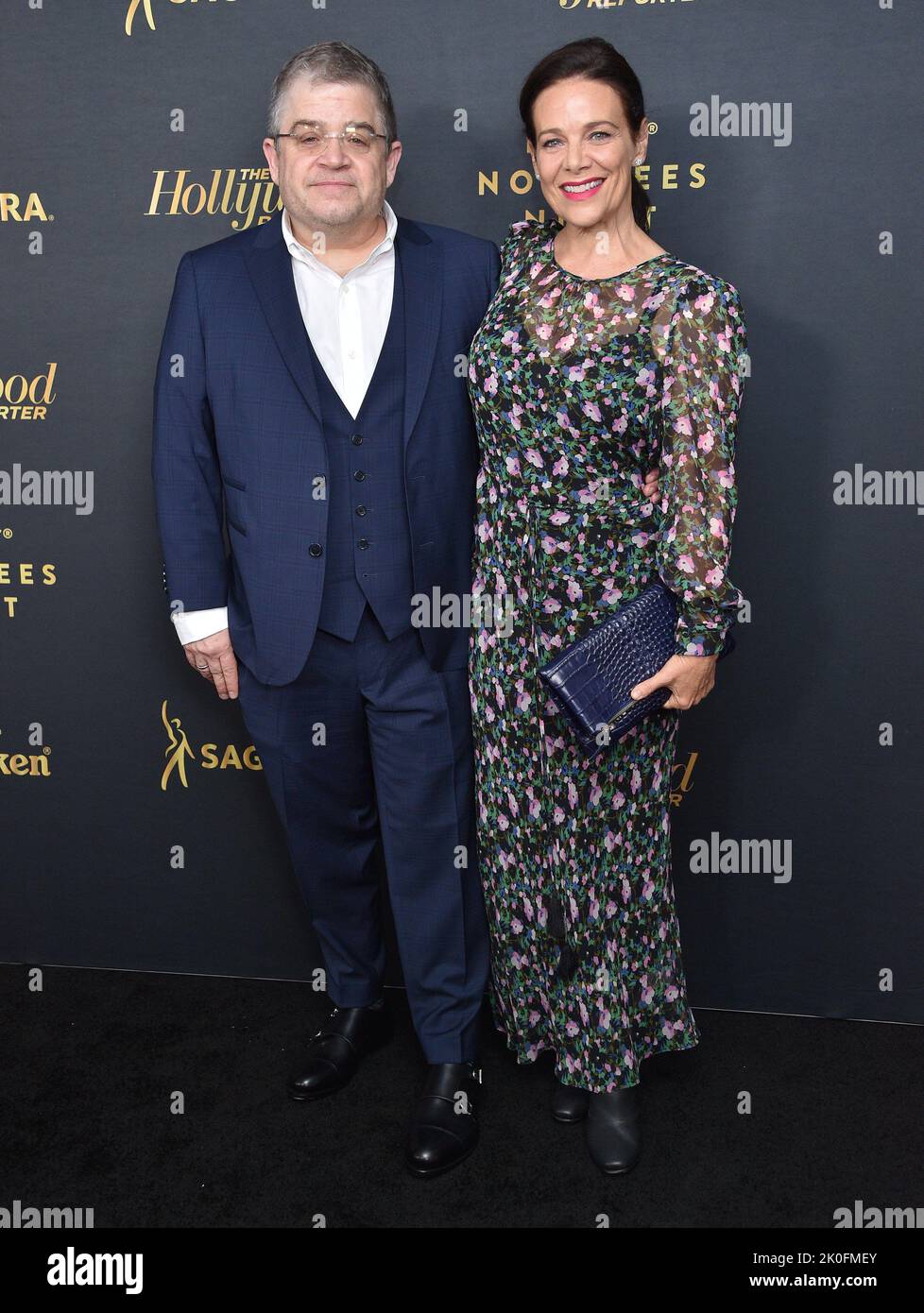 Patton Oswalt and Meredith Salenger arriving at The Hollywood Reporter ...