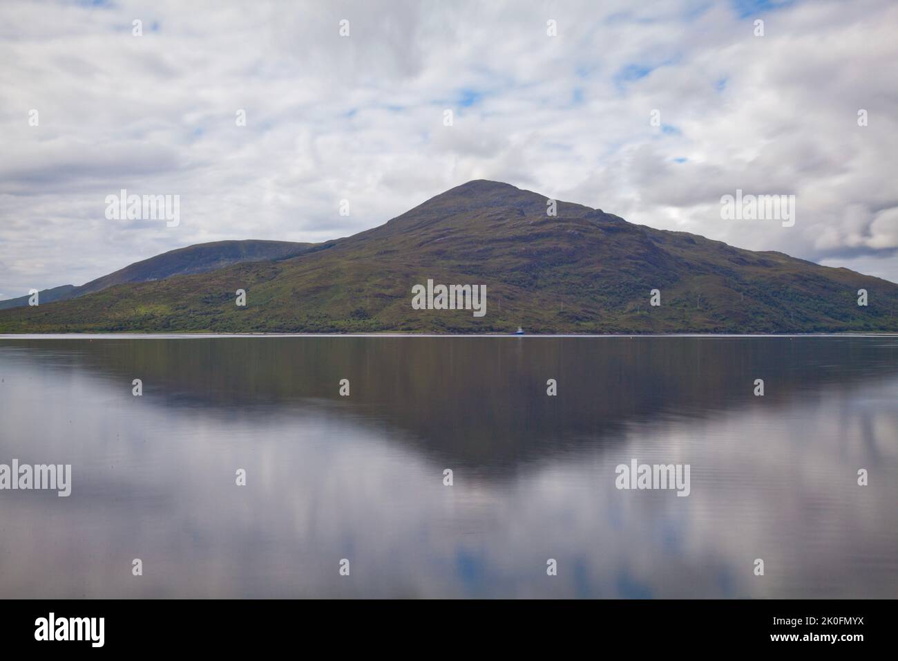 Embracing the natural reflections of Loch Alsh, Scottish Highlands ...