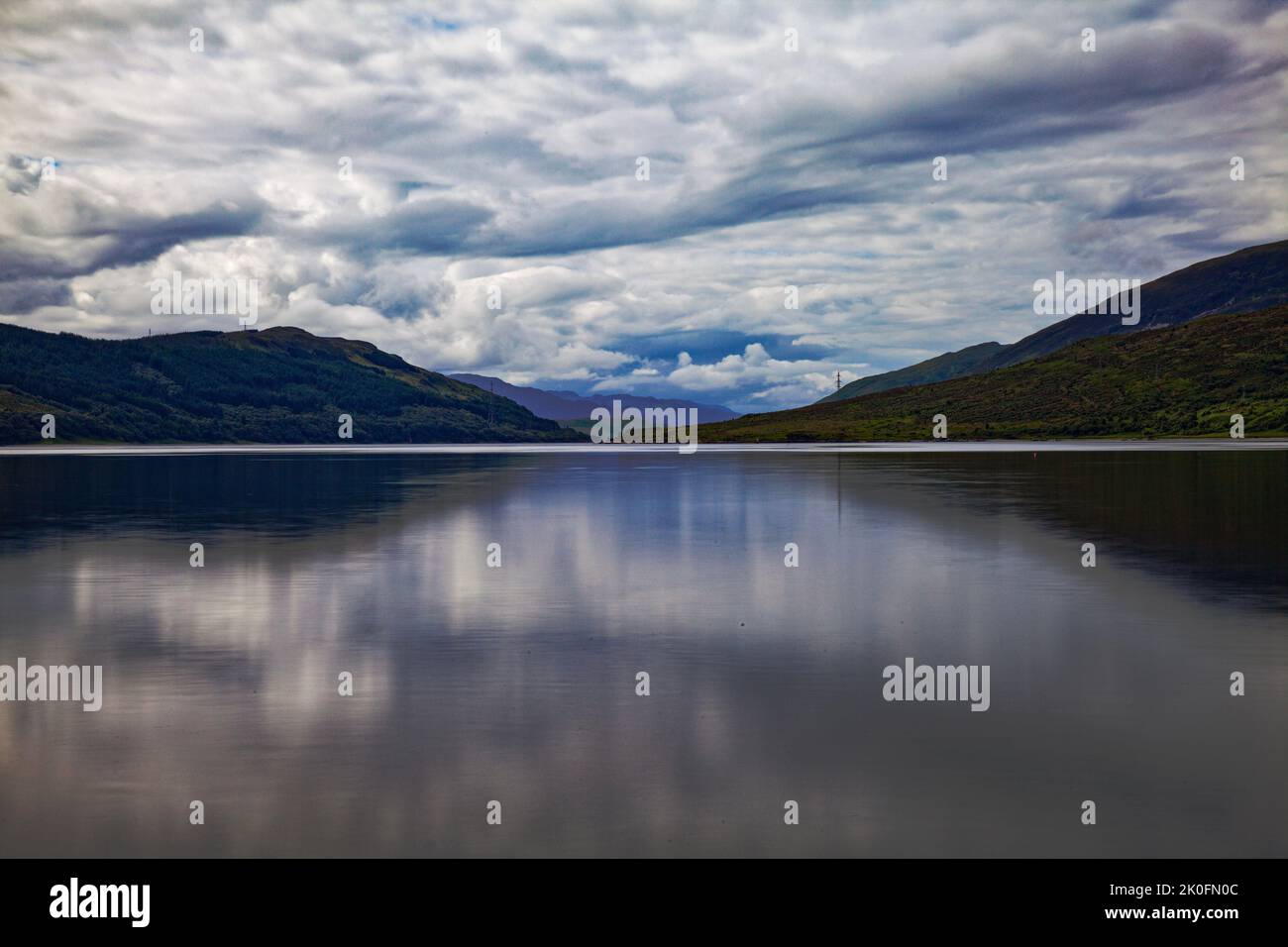 Embracing the natural reflections of Loch Alsh, Scottish Highlands ...
