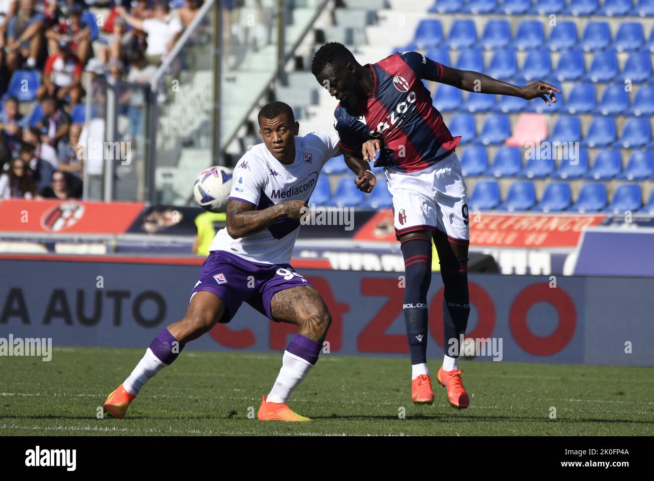 Bologna, Italy. 11th September, 2022. Musa Barrow (Bologna)Igor Julio ...