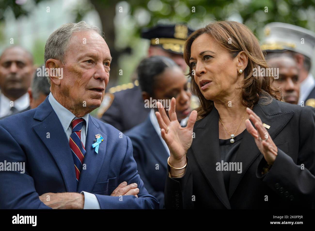 United States Vice President Kamala Harris and former Mayor Michael ...