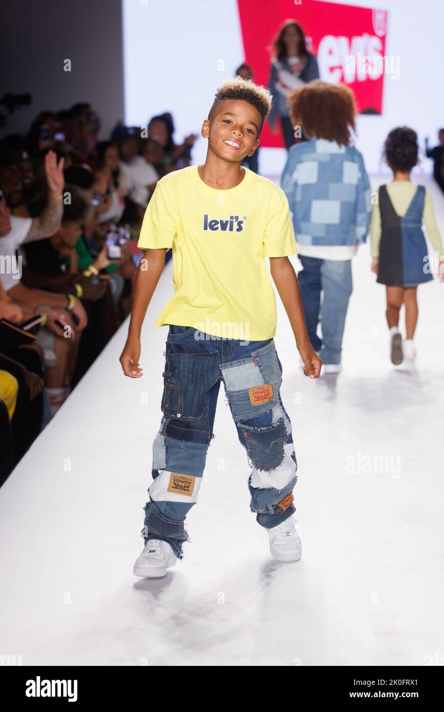 8 September 2022 - New York City - Child model walks runway wearing ...