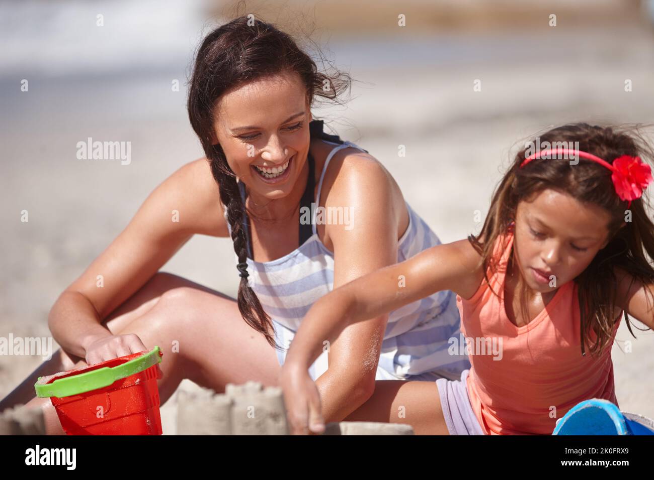 Children sandcastles hi-res stock photography and images - Alamy