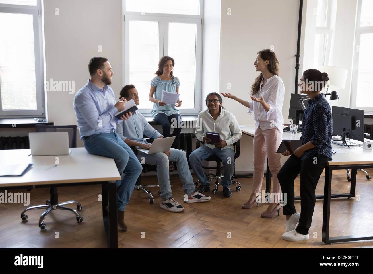 Young woman training coach in hi-res stock photography and images - Alamy