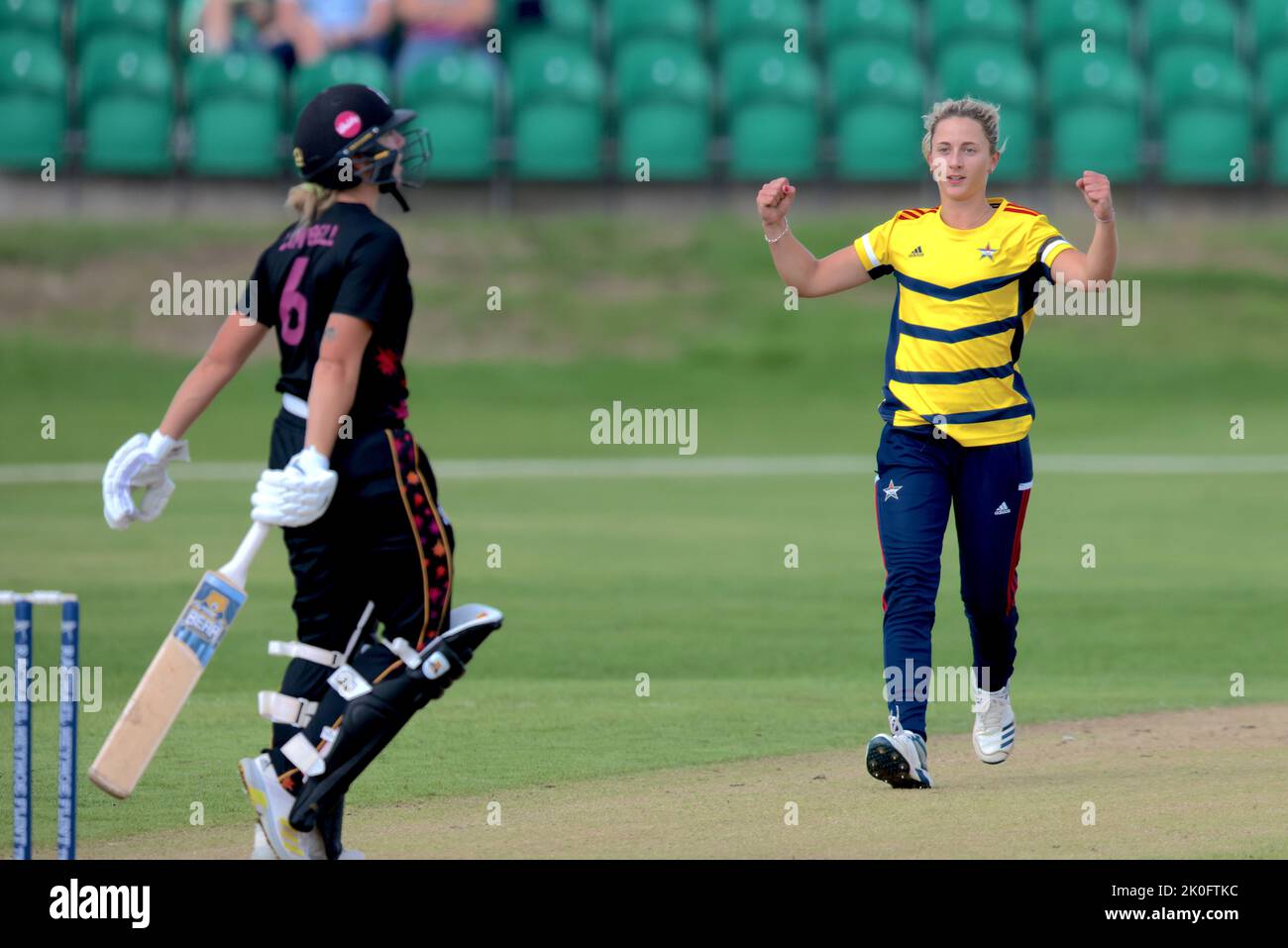 Beckenham, UK. 11 September, 2022. London,UK. South East Stars Eva Gray ...