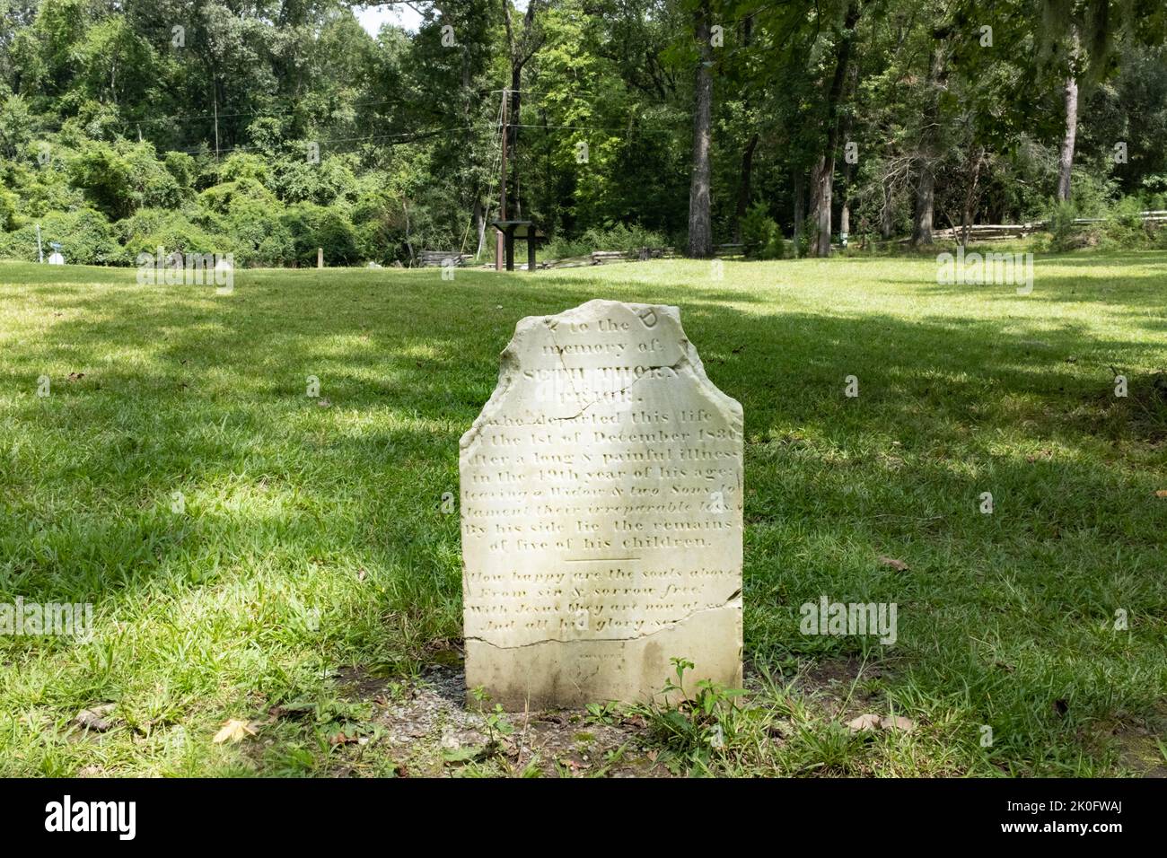 Historical graveyard at Colonial Dorchester State Historic Site Stock ...