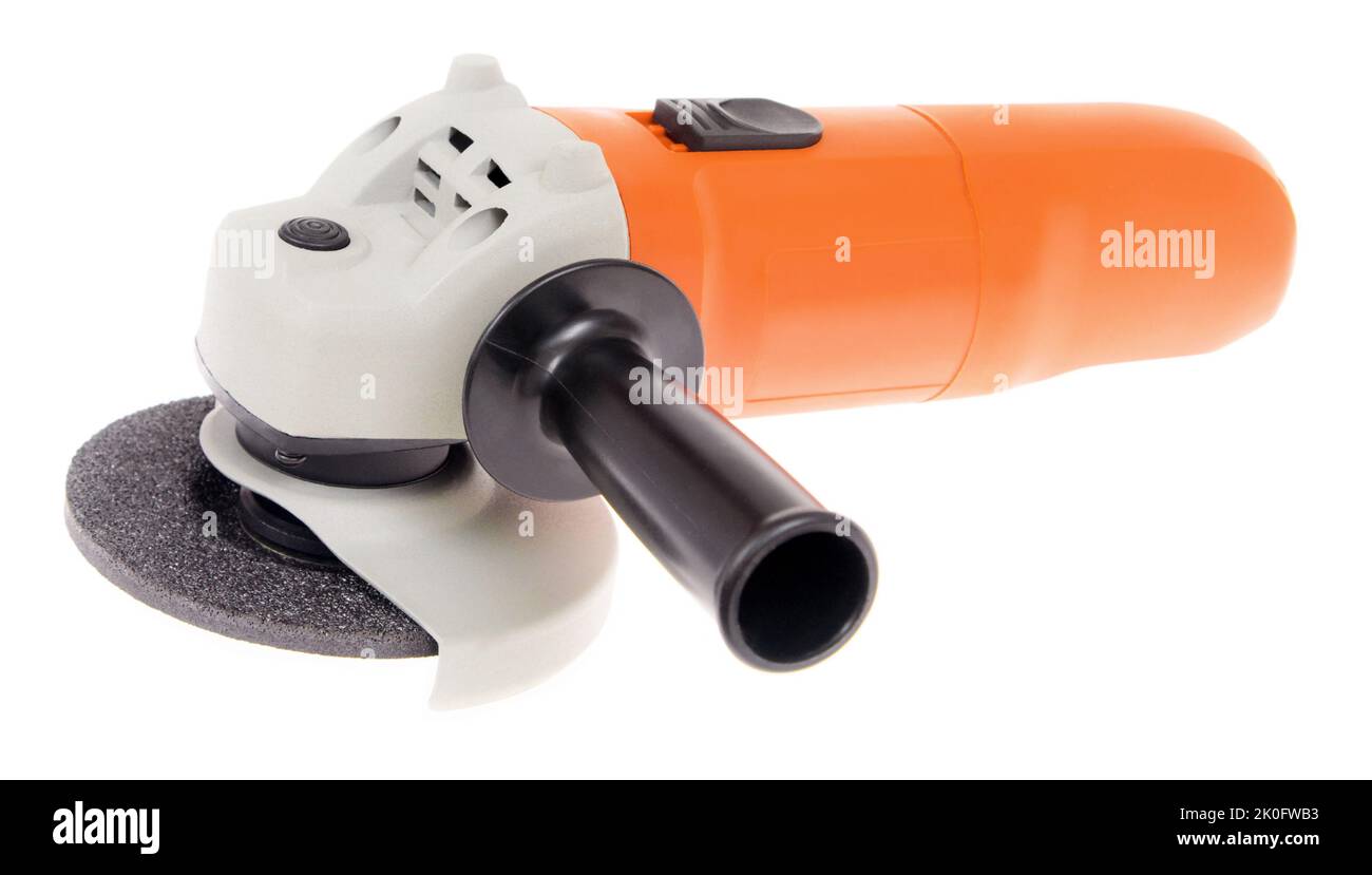 Grinding machine under the white background Stock Photo - Alamy