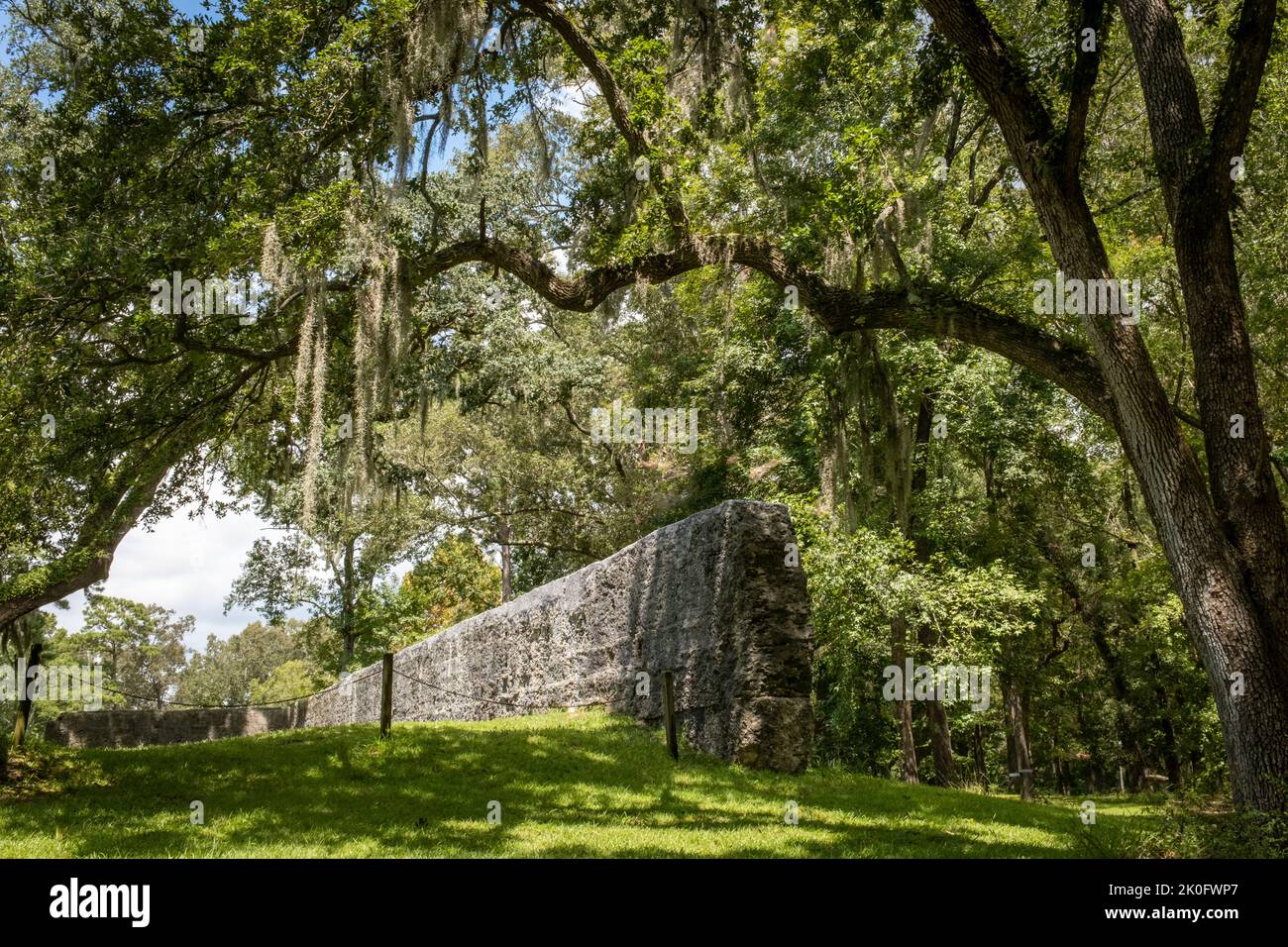 Tabby fort walls of Colonial Dorchester State Historic Site in ...