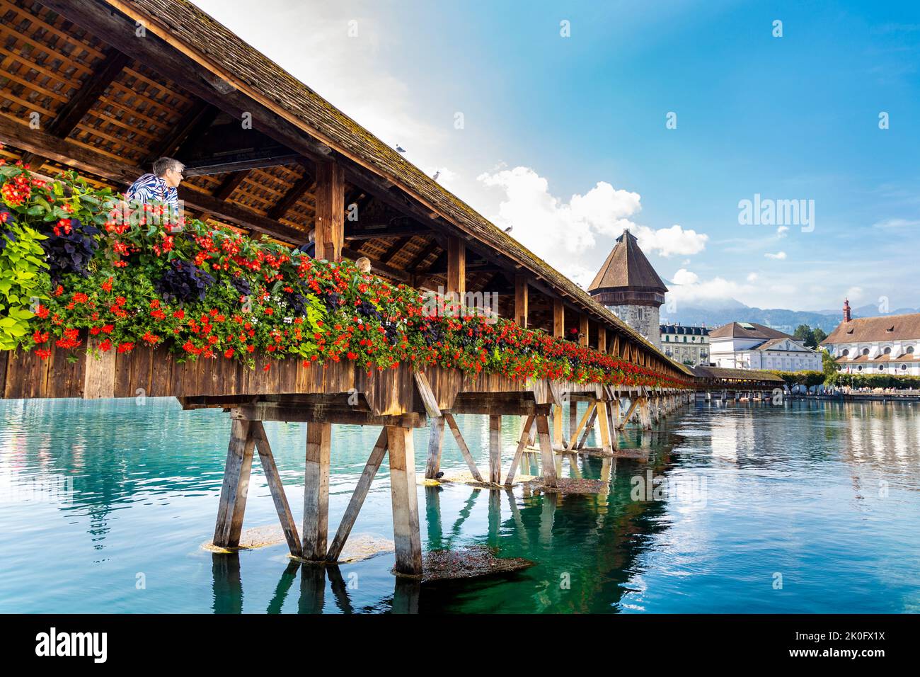 14th century oldest wooden bridge in Europe - Chapel Bridge ... 14th century oldest wooden bridge in Europe - Chapel Bridge ...