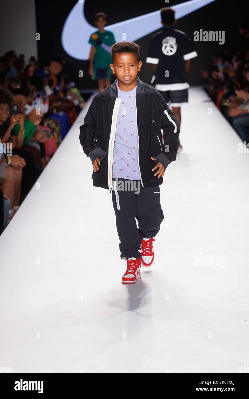 8 September 2022 - New York City - Child model walks runway wearing ...