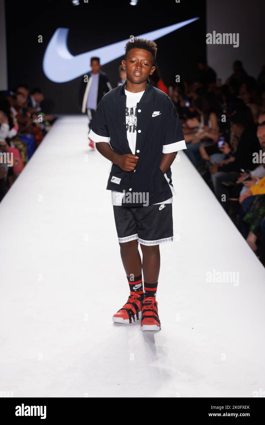 8 September 2022 - New York City - Child model walks runway wearing ...