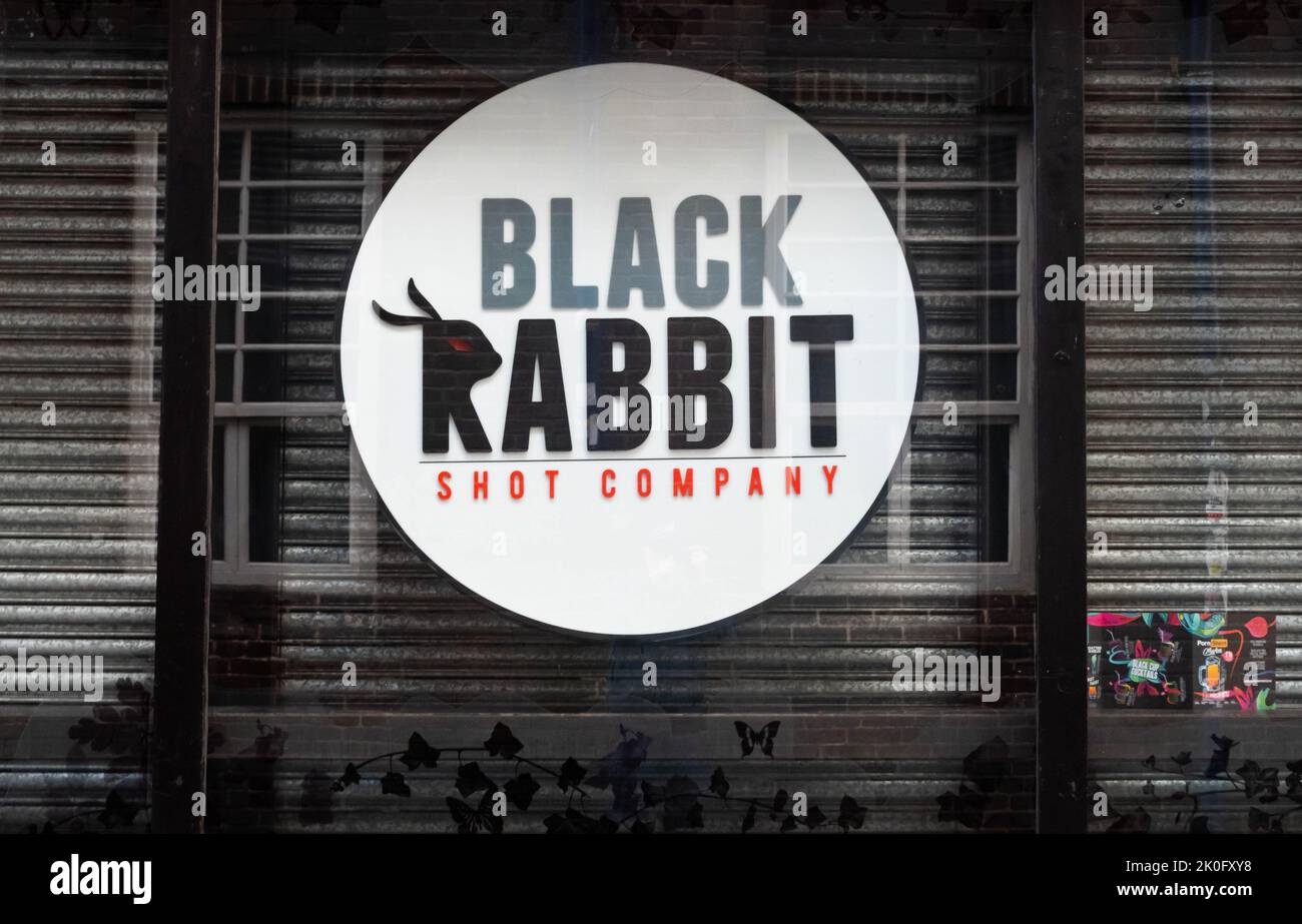 Black Rabbit Shot Company, a Liverpool nightclub and bar Stock Photo ...