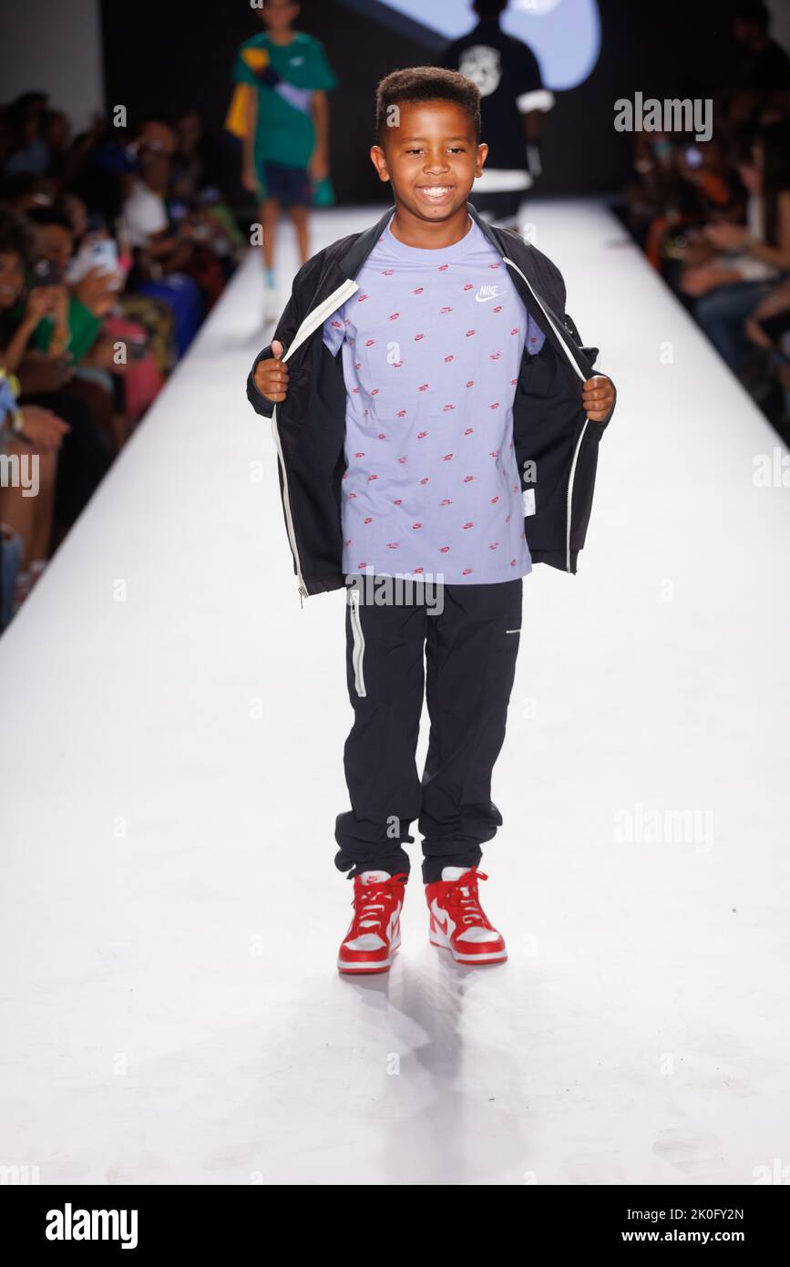 8 September 2022 - New York City - Child model walks runway wearing ...