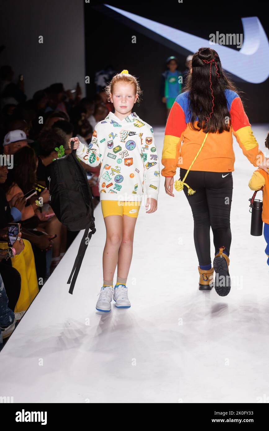 8 September 2022 - New York City - Child model walks runway wearing ...