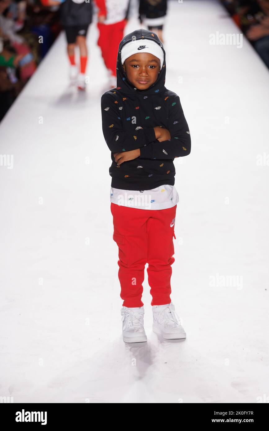 8 September 2022 - New York City - Child model walks runway wearing ...