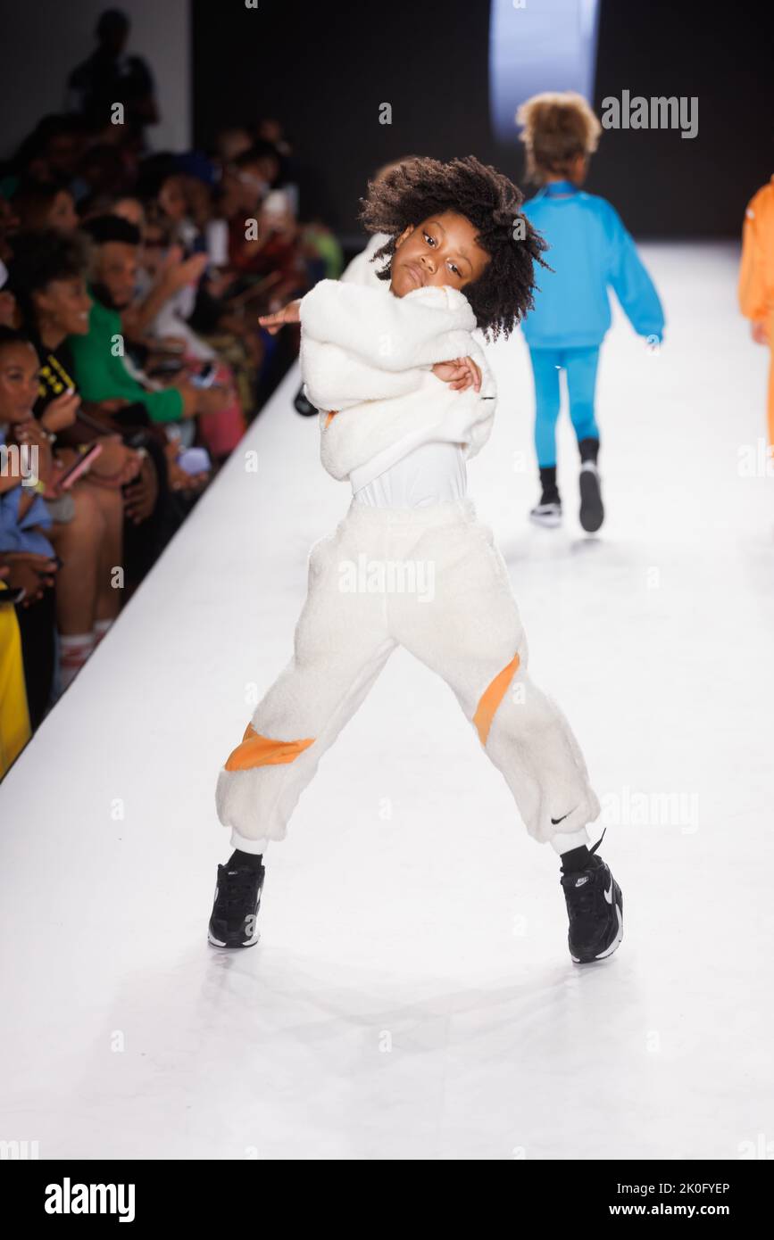 8 September 2022 - New York City - Child model walks runway wearing ...