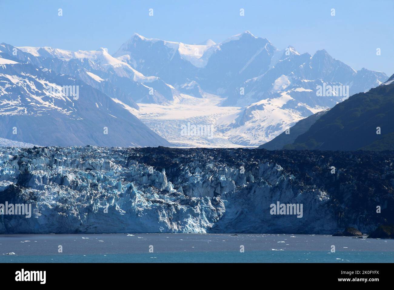 Alaska, Harvard Glacier in College Fjord Stock Photo - Alamy