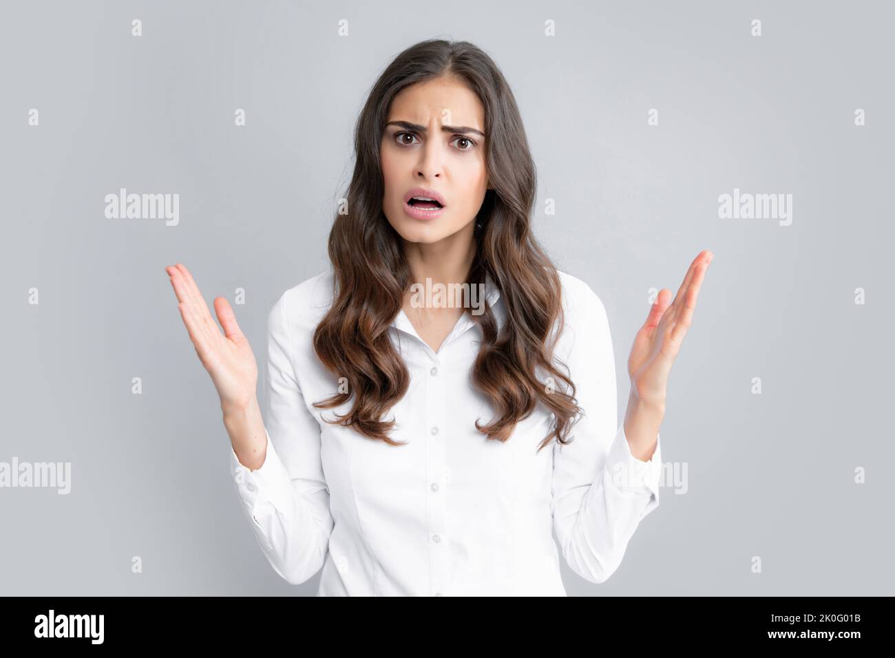 Screaming hate rage woman face. Emotional angry woman screaming on ...