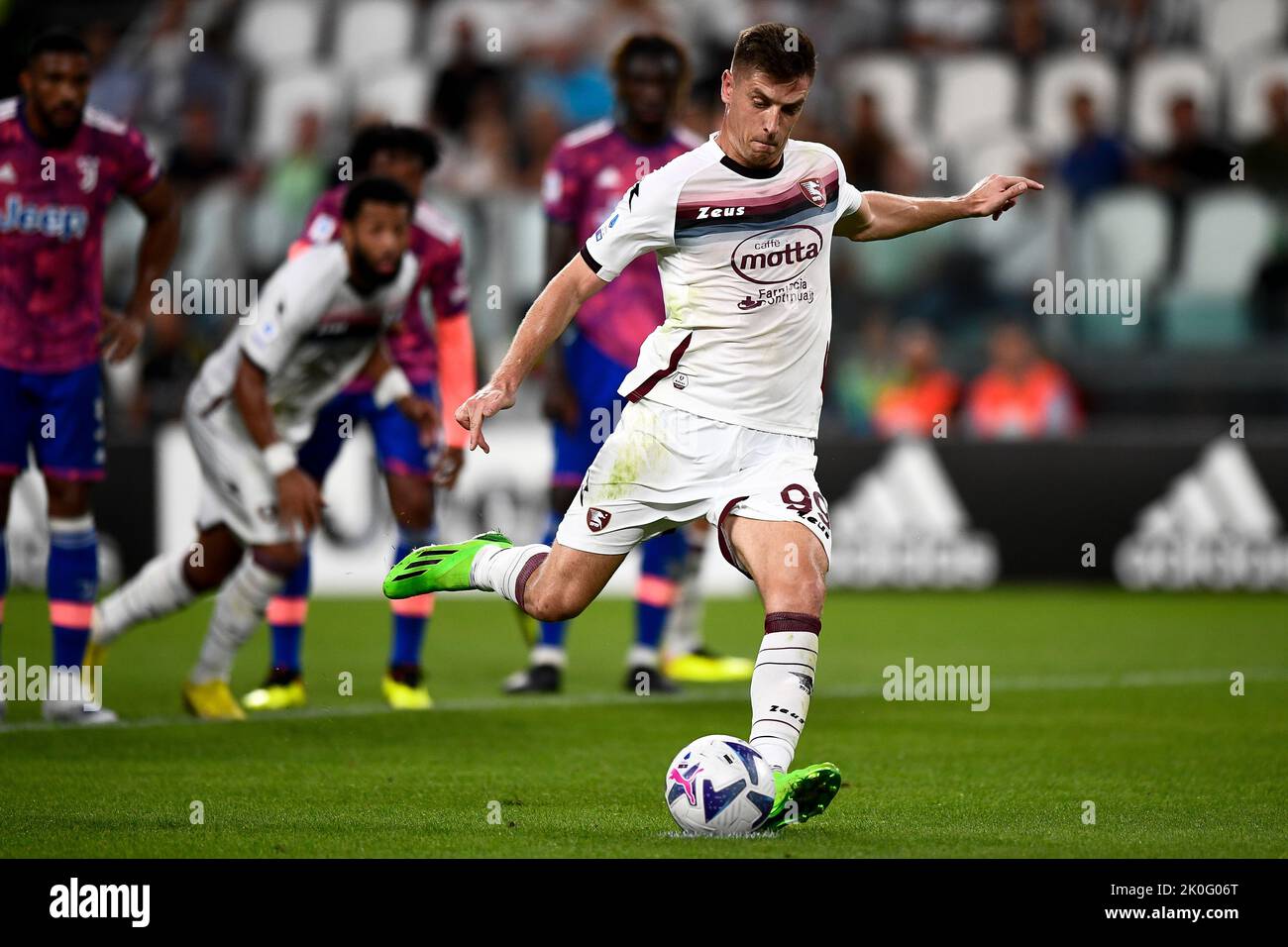 Turin, Italy. 11 September 2022. Krzysztof Piatek of US Salernitana ...