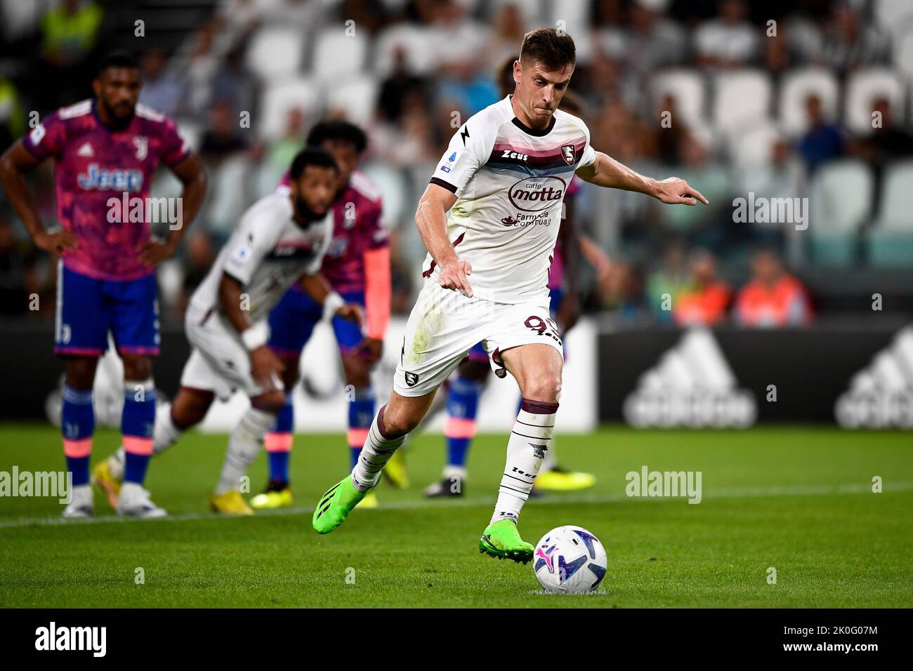 Turin, Italy. 11 September 2022. Krzysztof Piatek of US Salernitana ...