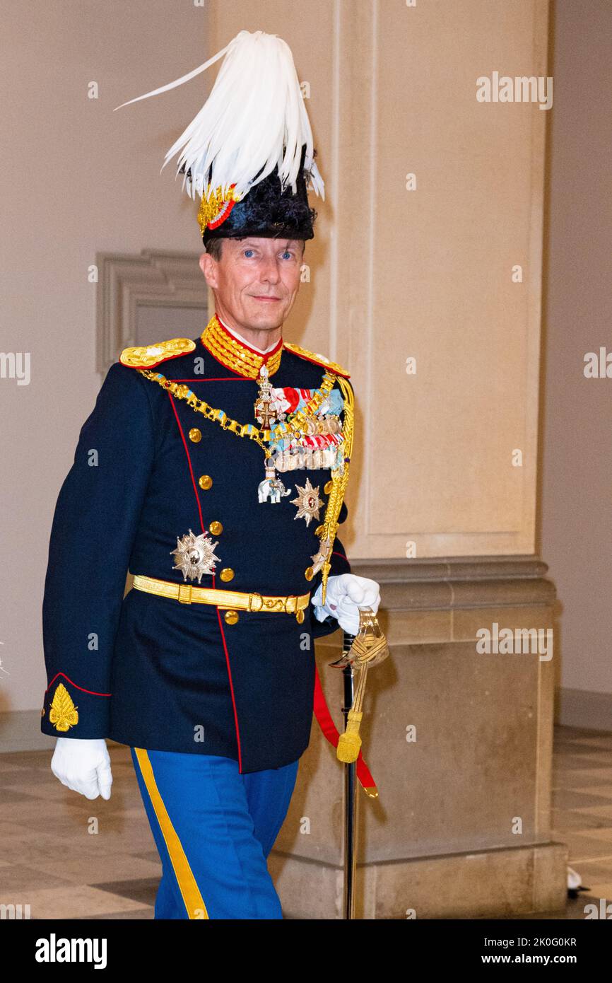 Prince Joachim of Denmark attending a Gala dinner at Christiansborg ...