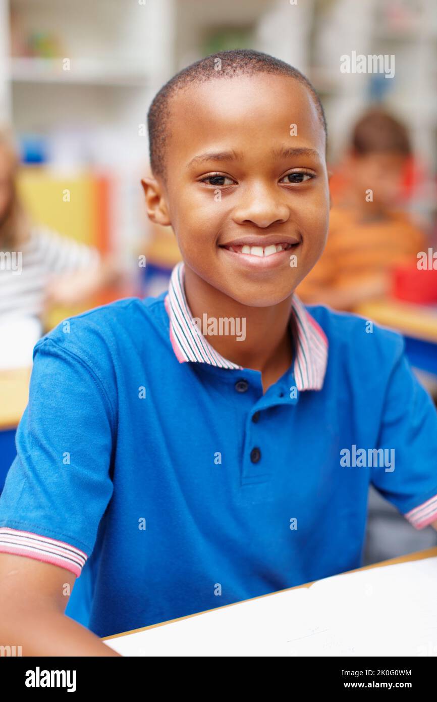 Tomorrows leaders in training. Portrait of a confident young african ...