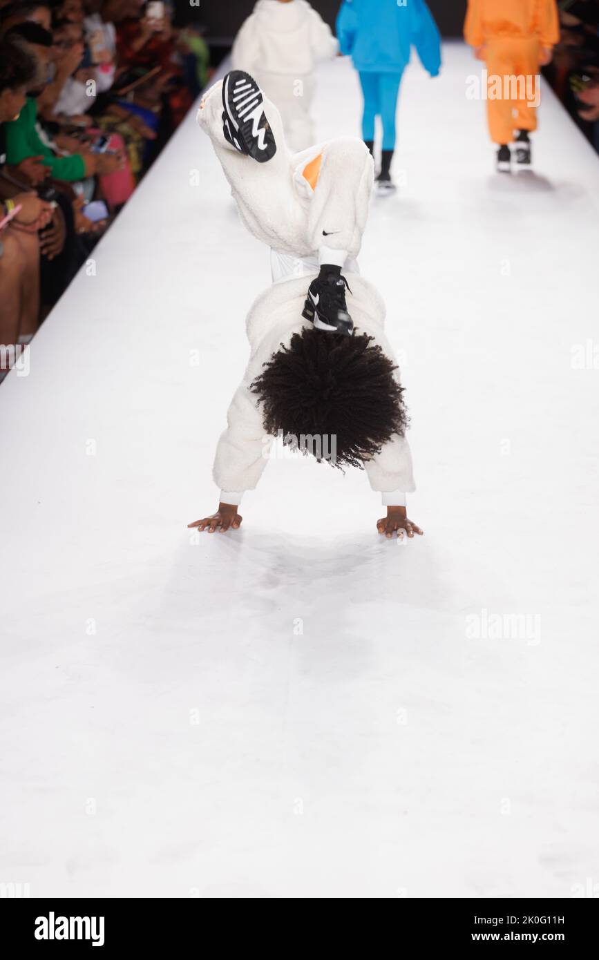 8 September 2022 - New York City - Child model walks runway wearing ...
