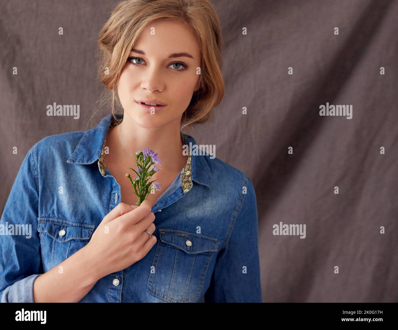 True beauty comes from within. Portrait of a beautiful young woman ...