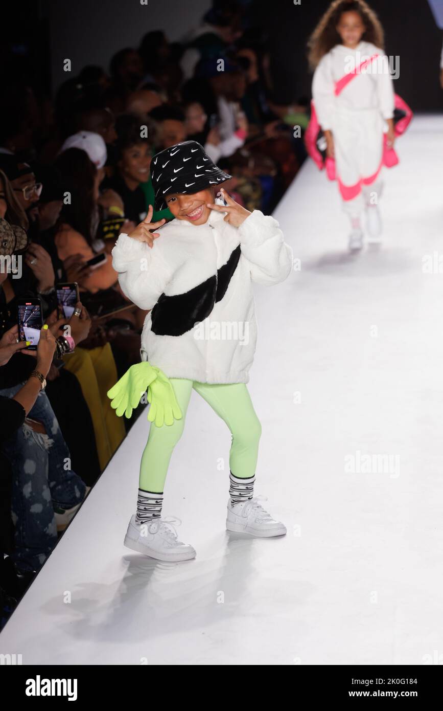 8 September 2022 - New York City - Child model walks runway wearing ...