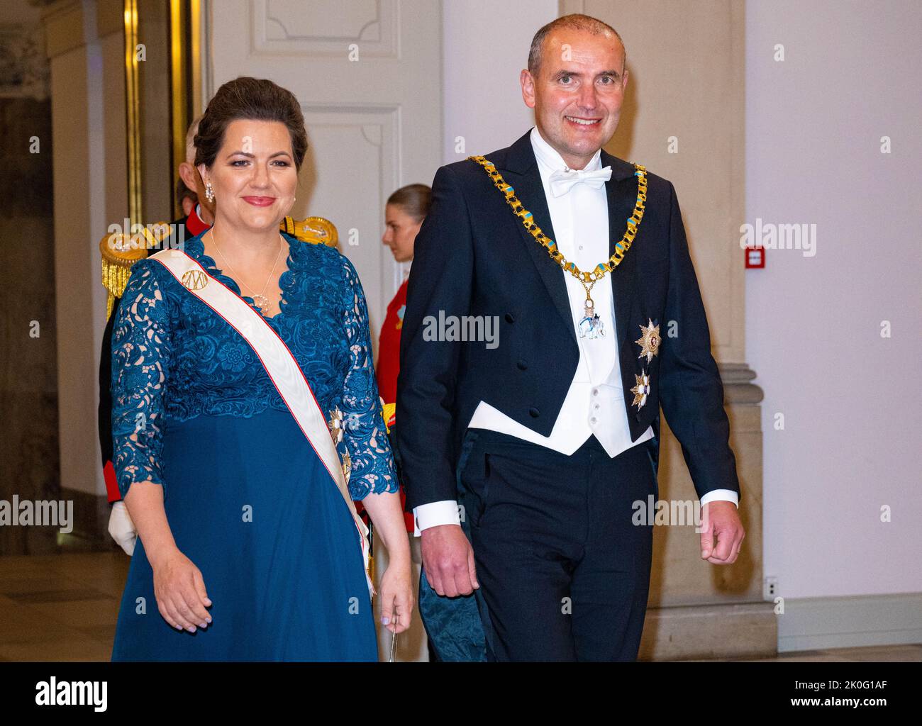 President of Iceland Guðni Thorlacius Johannesson and his wife Eliza ...