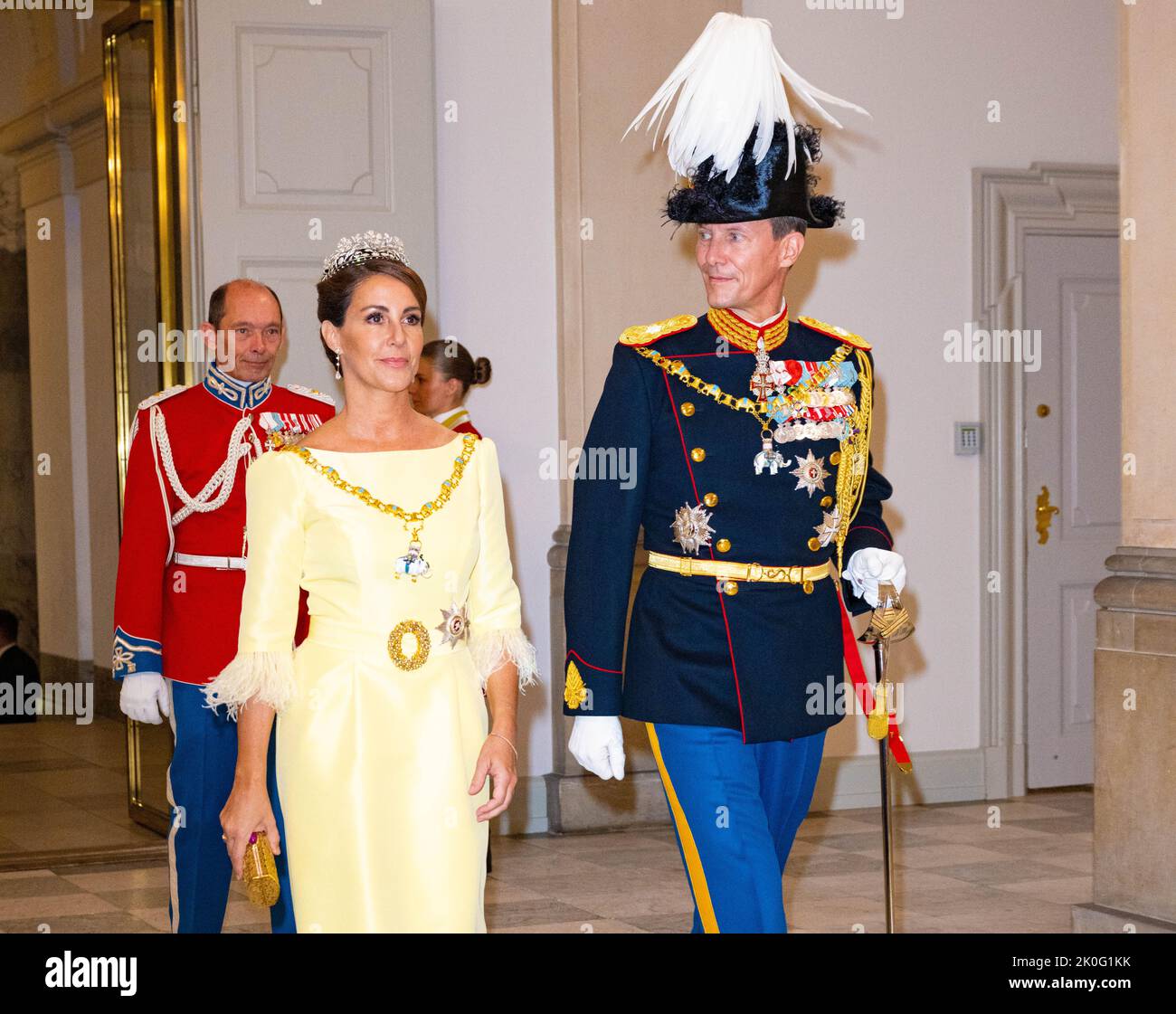 Prince Joachim and Princess Marie of Denmark attending a Gala dinner at ...