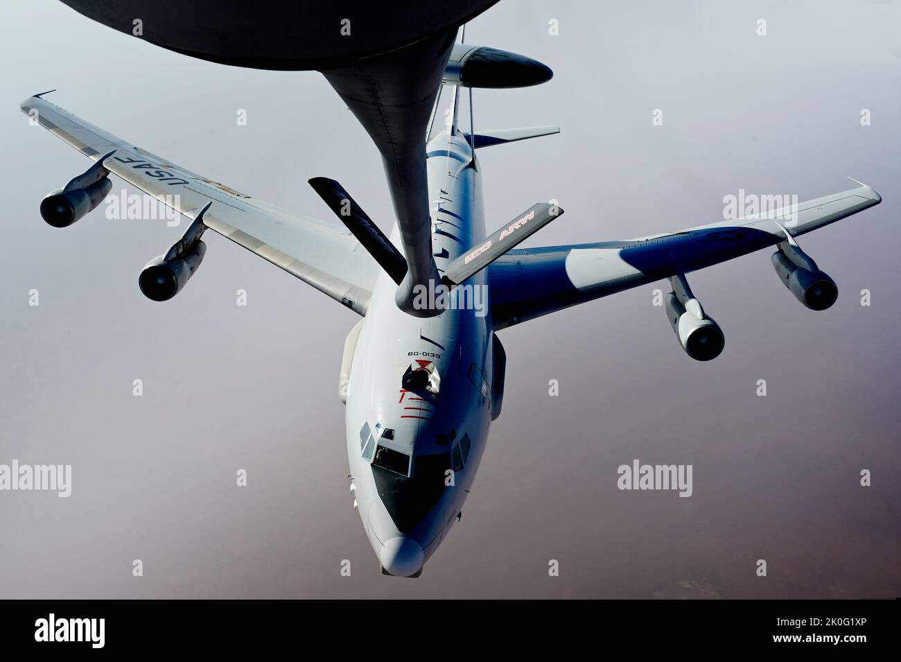 A U.S. Air Force E-3 Sentry Airborne Warning and Control System ...