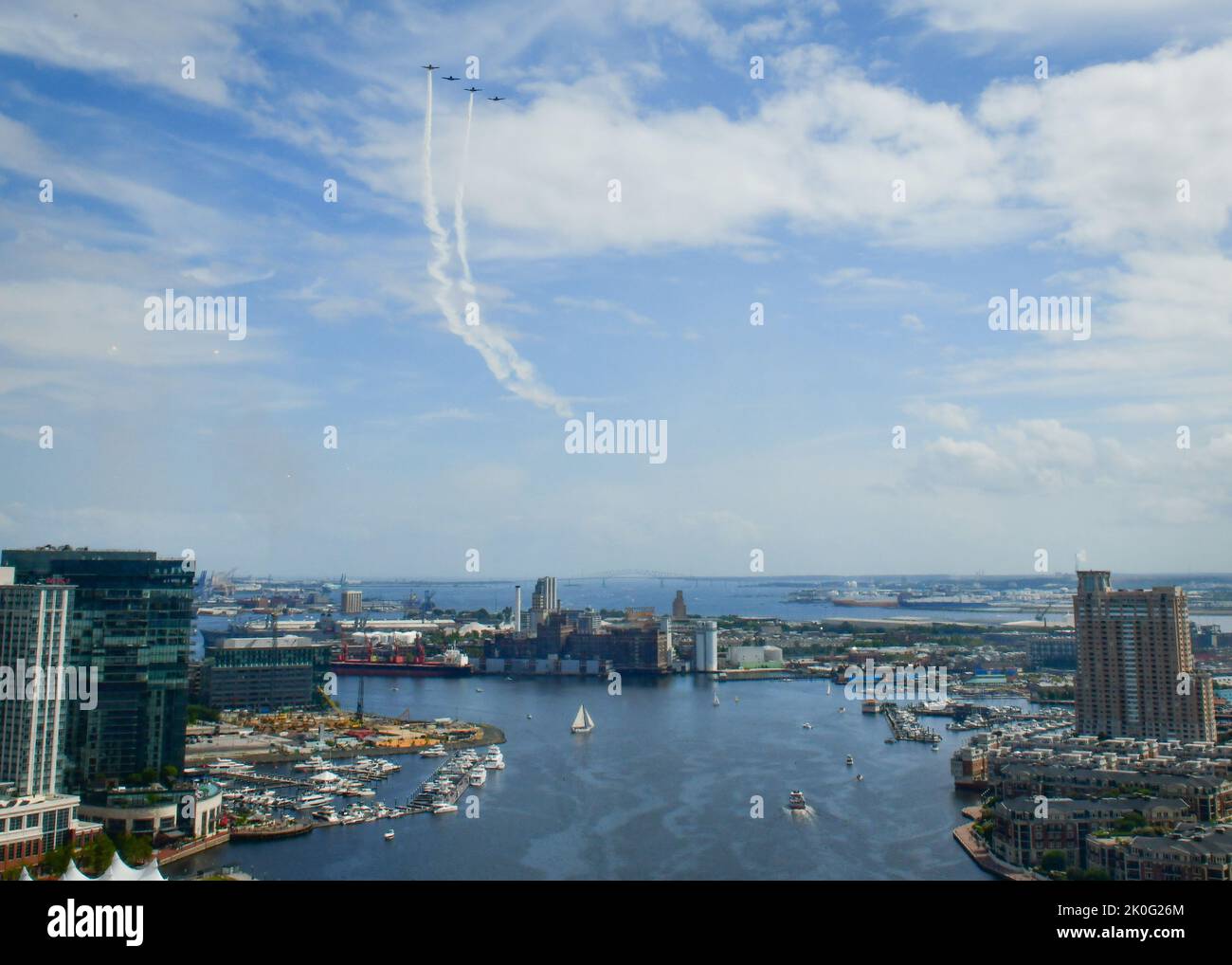 BALTIMORE (Sept. 10, 2022) - T-6 Texan aircraft perform a flyover ...