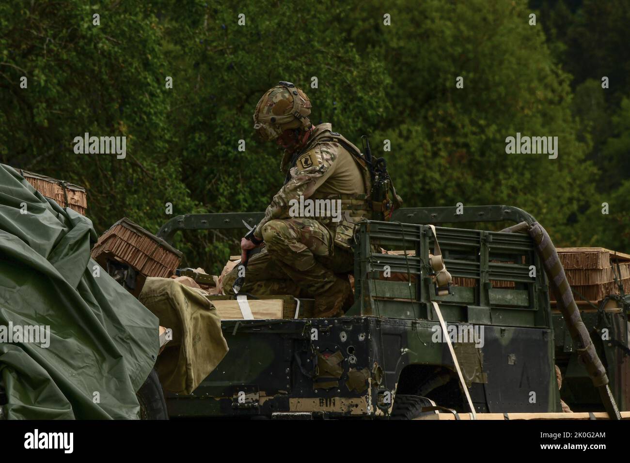 U.S. Army Specialist Jacob Luce, assigned to 173rd Infantry Brigade ...