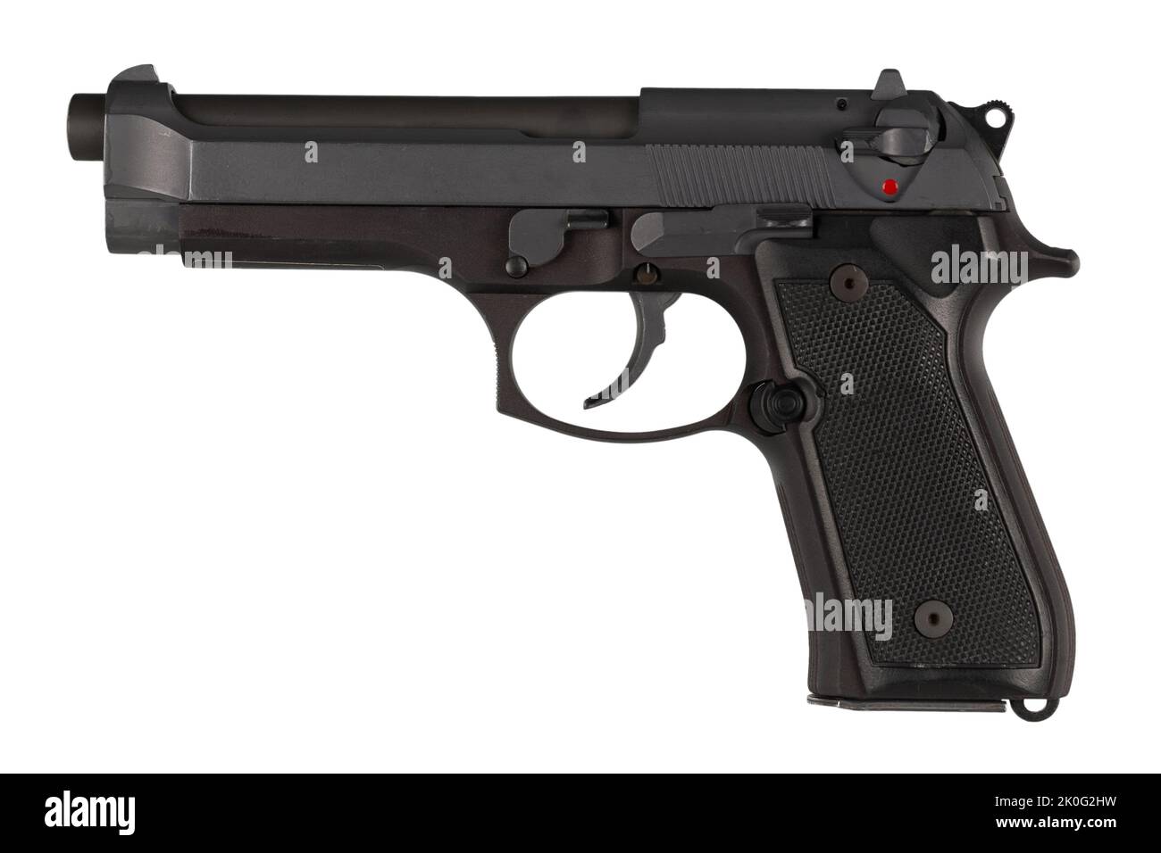 US Army handgun pistol isolated on a white background Stock Photo - Alamy