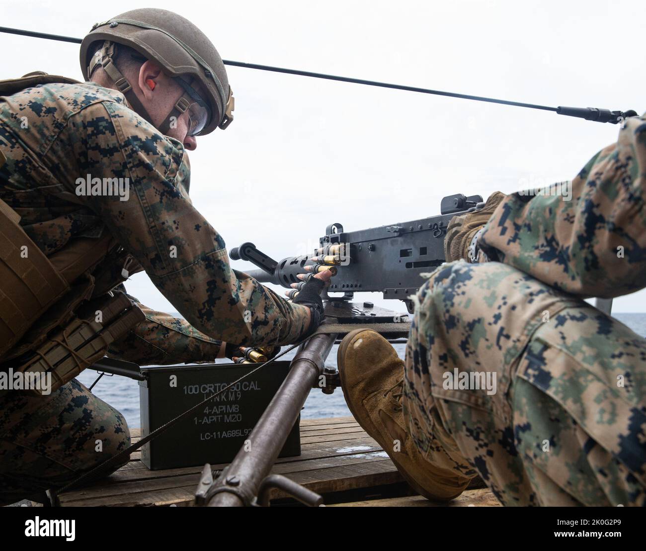 A U.S. Marine with Battalion Landing Team 2/5, 31st Marine ...