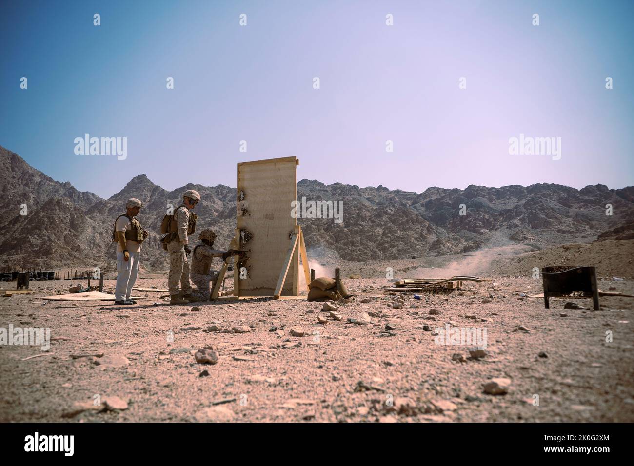 CAMP TITIN, Jordan - U.S. Marine Corps Reserve Sgt. Philip Rainard ...