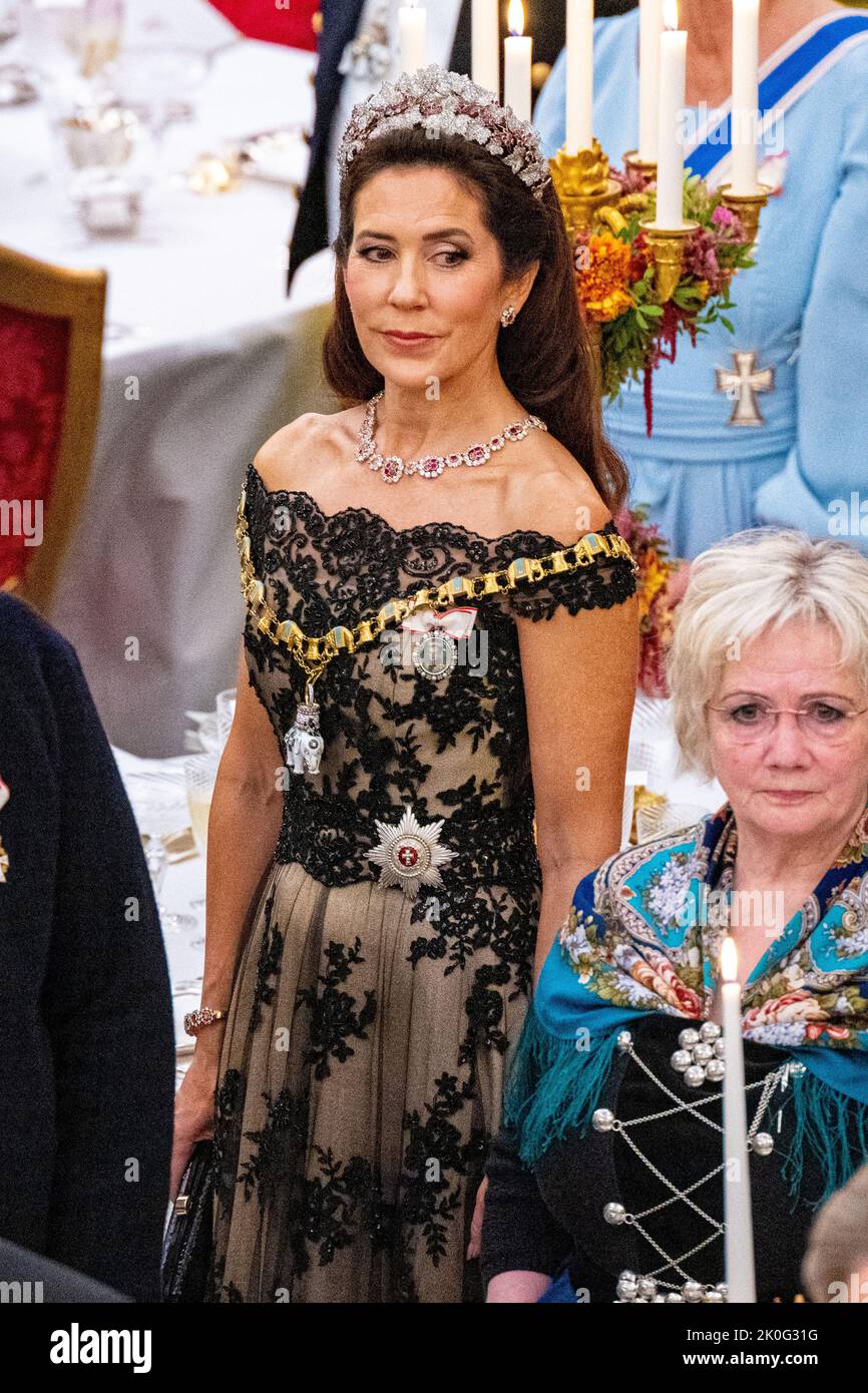 Crown Princess Mary Of Denmark Attending A Gala Dinner At