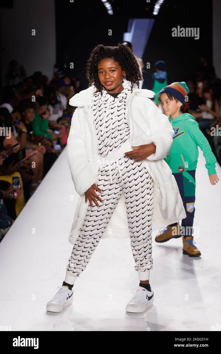 8 September 2022 - New York City - Child model walks runway wearing ...