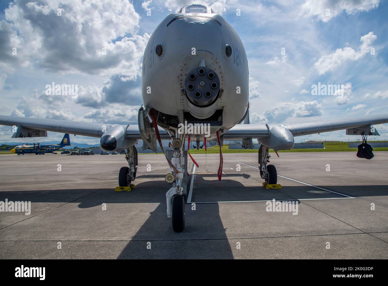 A U.S. Air Force A-10C Thunderbolt II sits on the flight line during ...