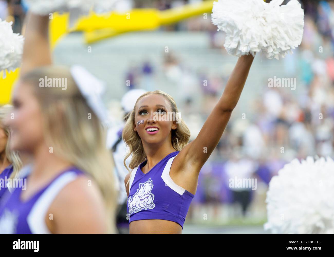 Fort Worth, Texas, USA. 10th Sep, 2022. TCU Horned Frogs cheerleaders ...