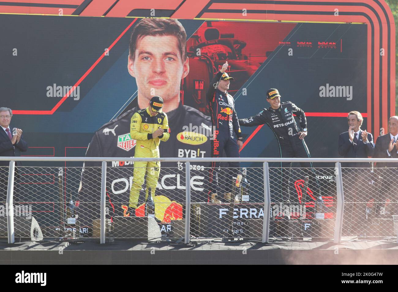 Monza, Italy. 11th Sep, 2022. MONZA, Italy, 11. September 2022; PODIUM ...