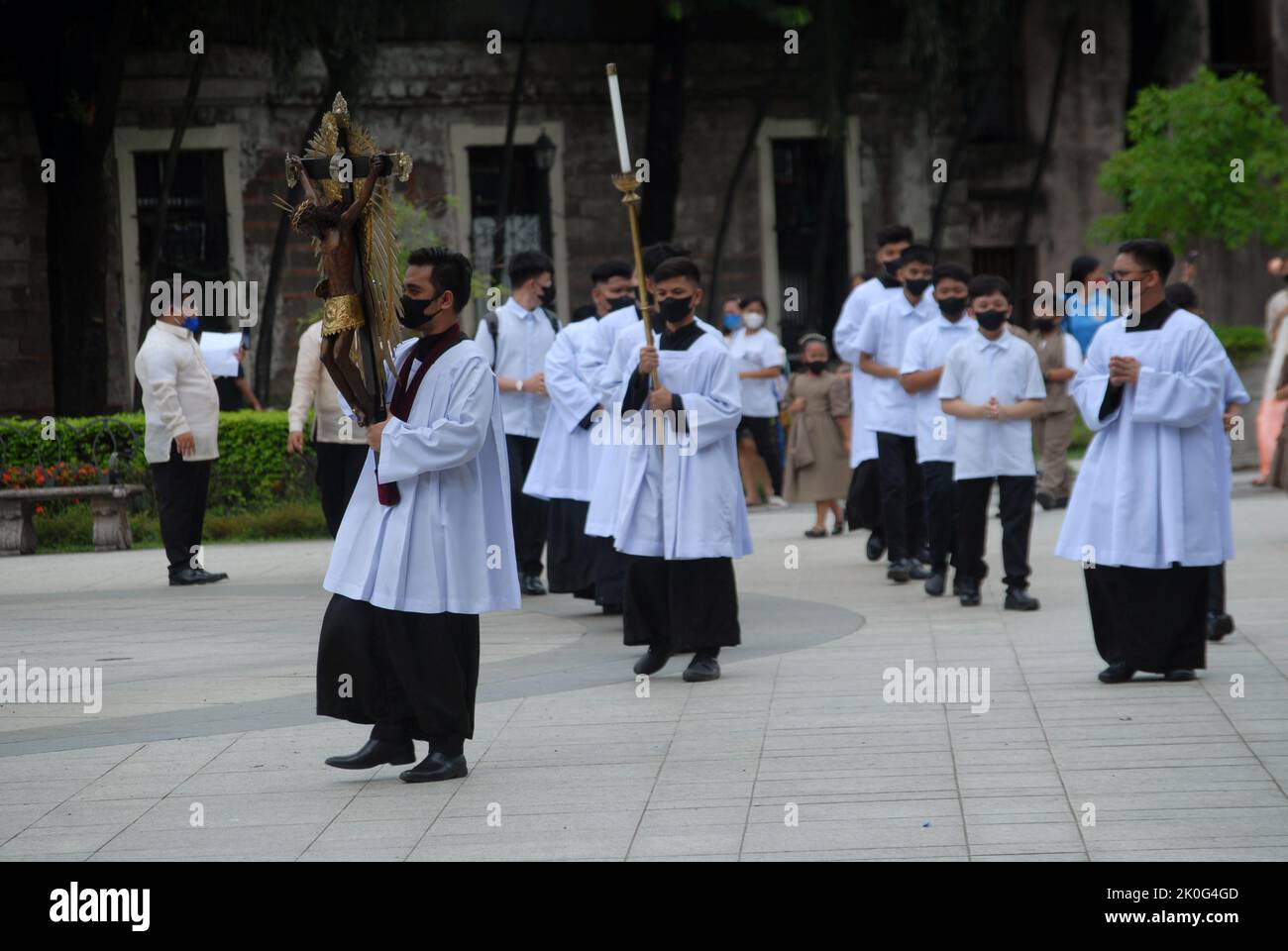 Religious procession, Fort Santiago, Manila, Luzon, Philippines Stock ...