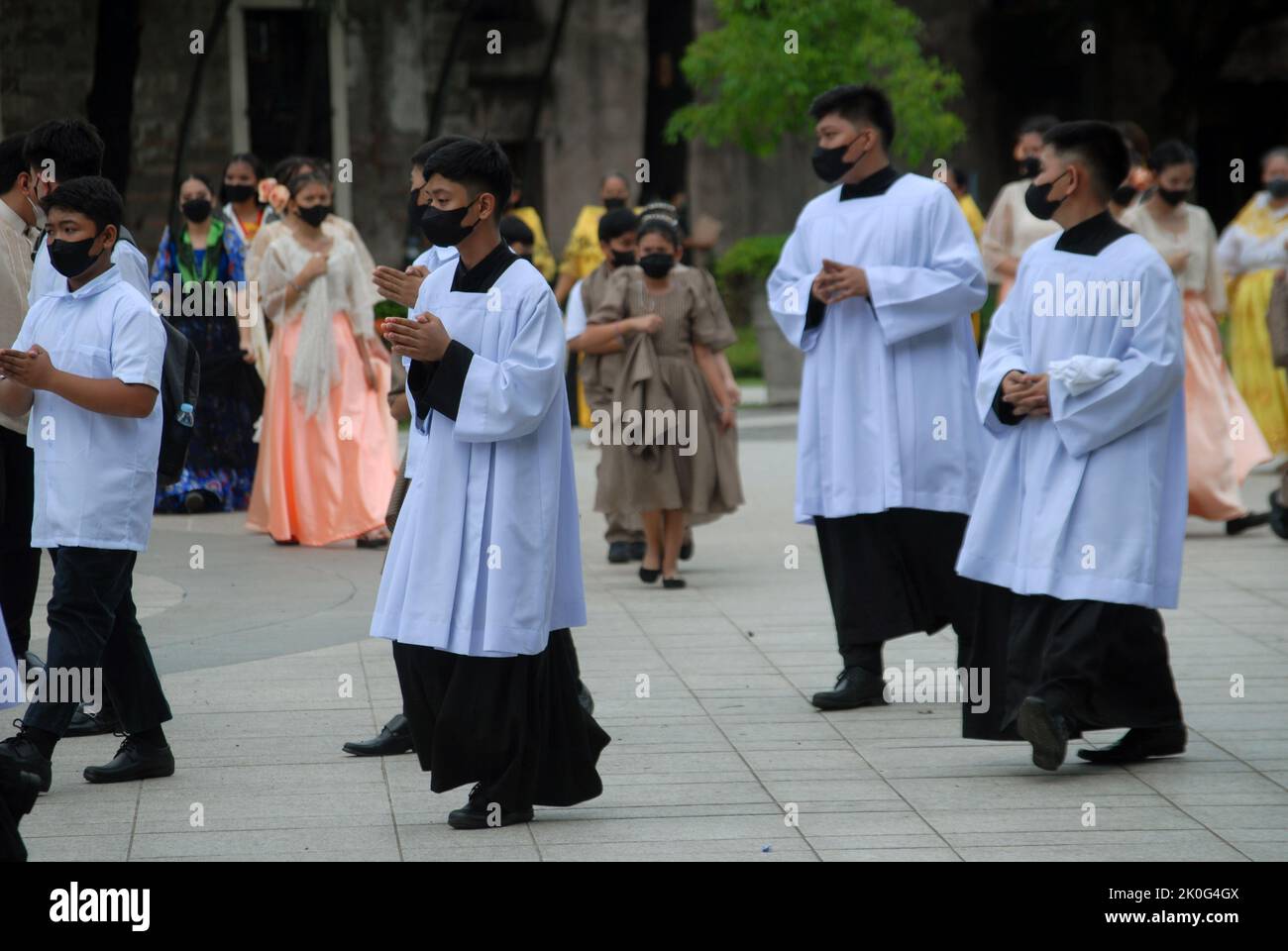 Religious procession, Fort Santiago, Manila, Luzon, Philippines Stock ...