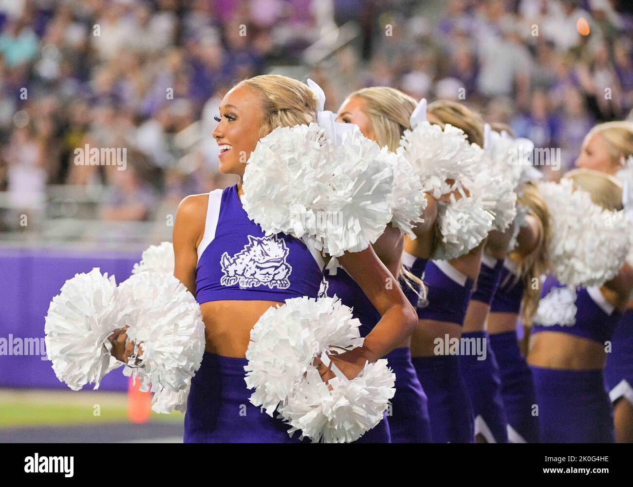 Fort Worth, Texas, USA. 10th Sep, 2022. TCU Horned Frogs cheerleaders ...