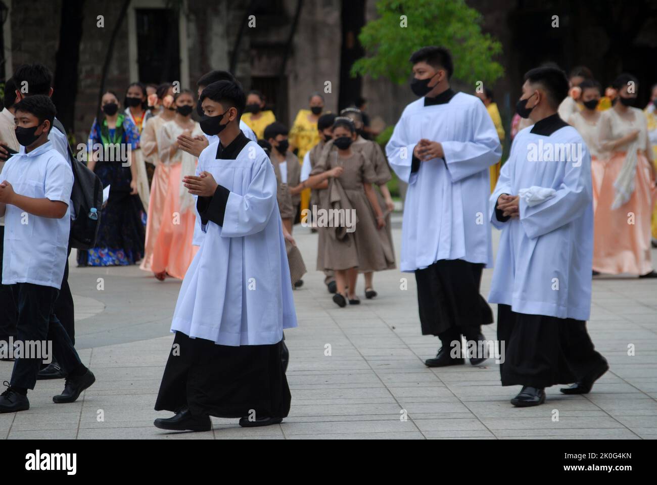 Religious procession, Fort Santiago, Manila, Luzon, Philippines Stock ...