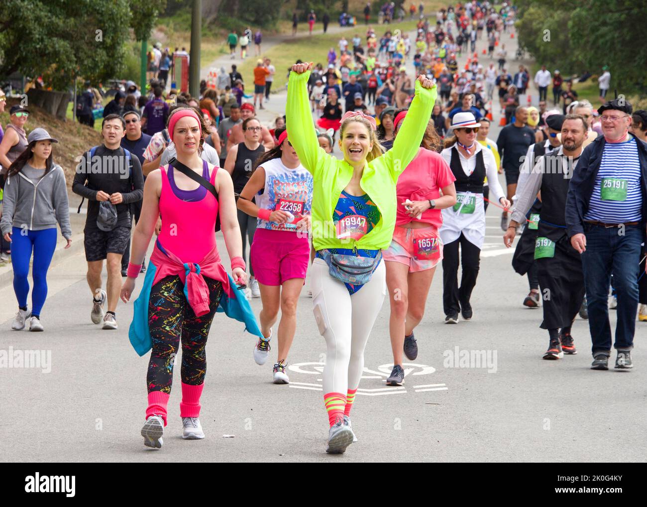San Francisco, CA - May 15, 2022: Unidentified participants in the ...