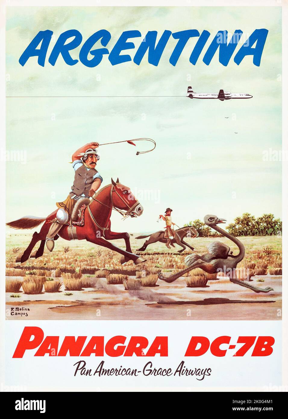 Panagra Airways (Pan American-Grace Airways, 1950s). Panagra DC-7B ...