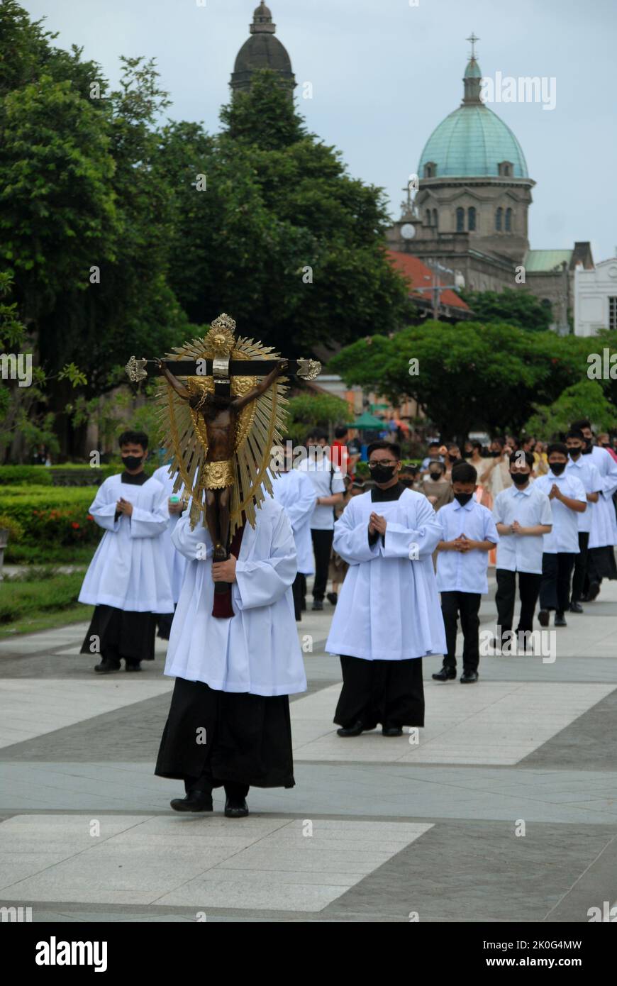 Religious procession, Fort Santiago, Manila, Luzon, Philippines Stock ...