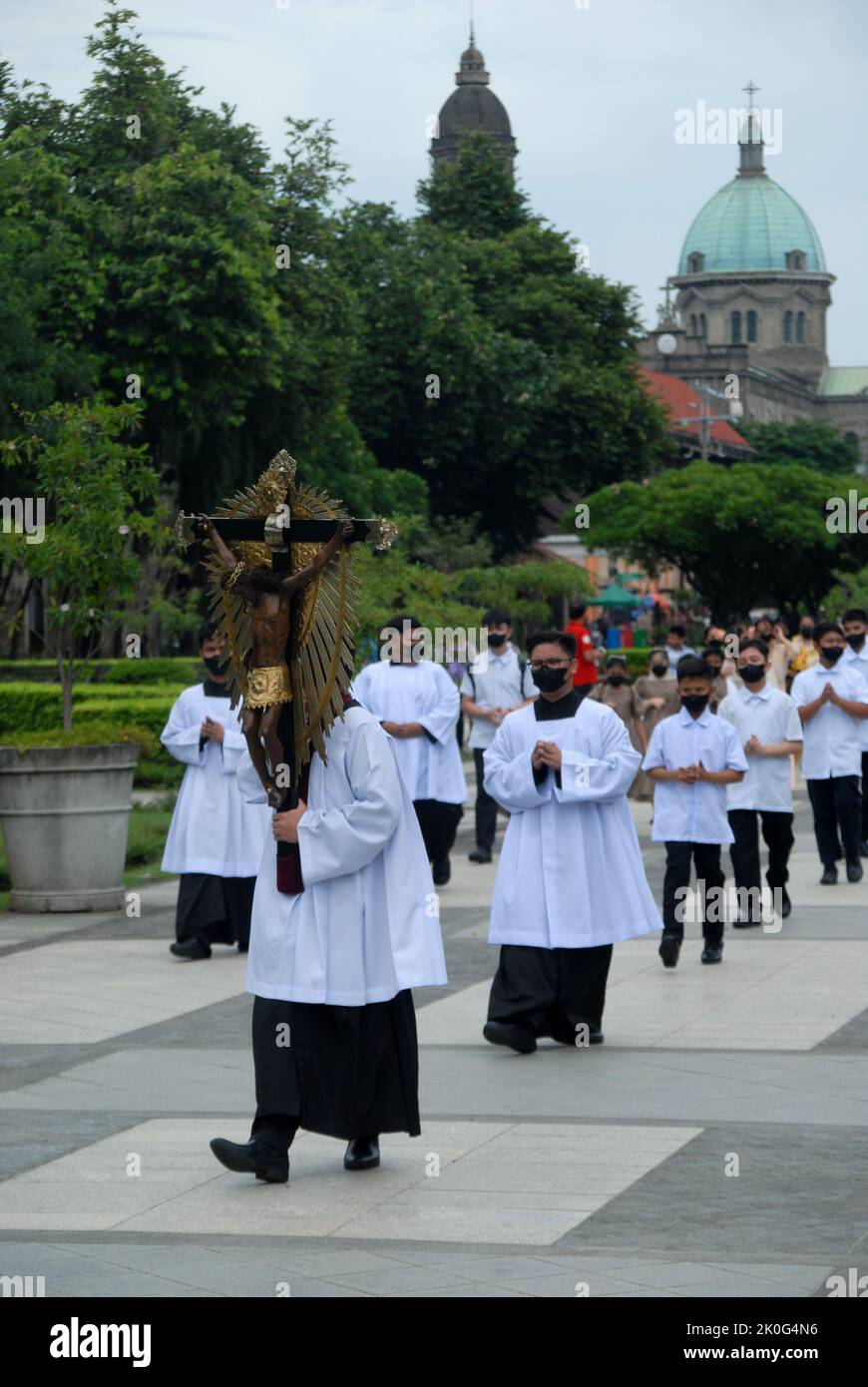 Religious procession, Fort Santiago, Manila, Luzon, Philippines Stock ...